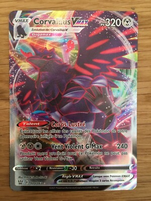 Carte Pokémon Corvaillus Vmax 110/163 EB05 Epée Bouclier Styles de ...