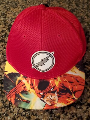 Hat Flash DC Comic Justice League Snapback Trucker, Print Flat Bill ...