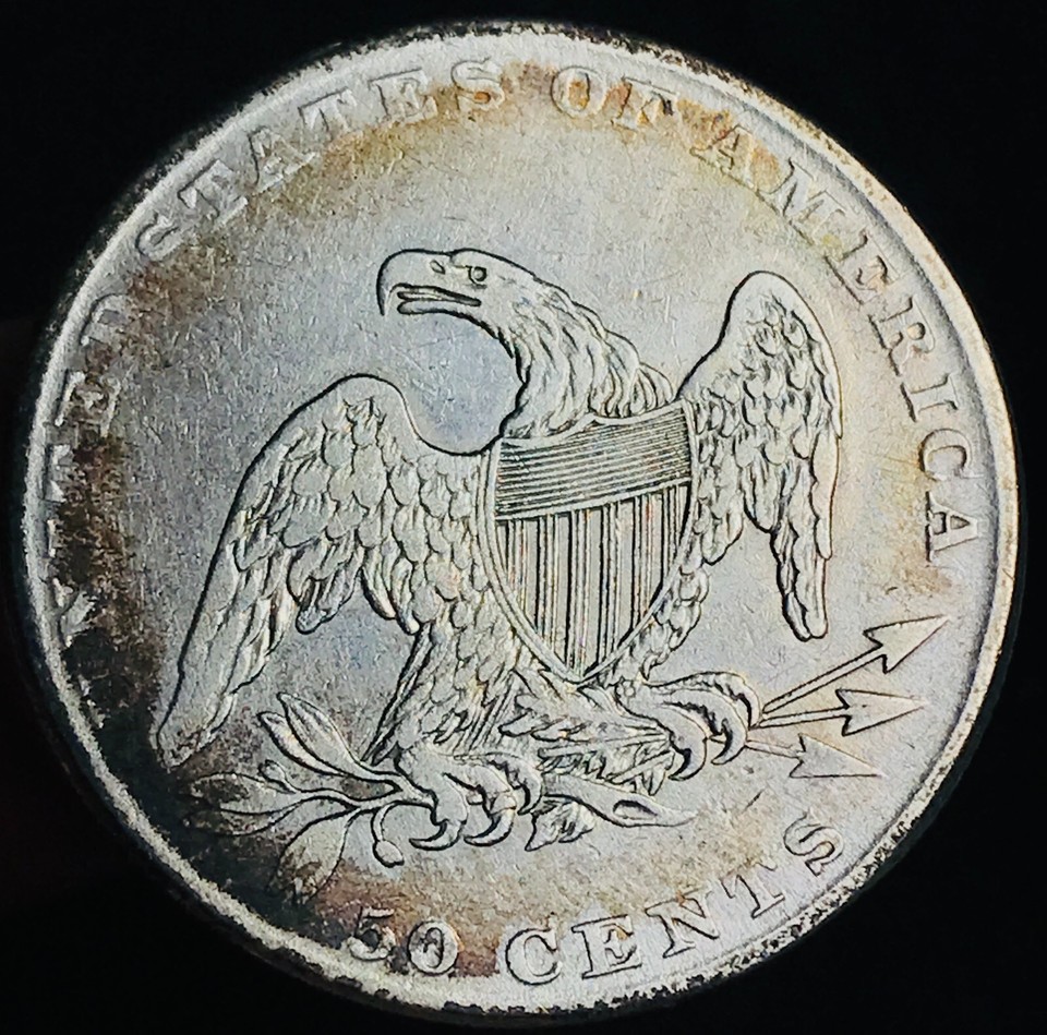 1837 Capped Bust Half Dollar 50C Ungraded Reeded Edge 90% Silver US ...