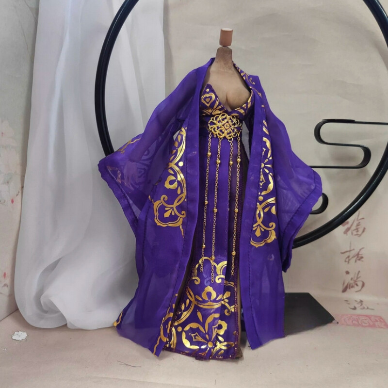 1/6 Scale Purple Gorgeous Ancient Clothes Fit 12" Female PH TBL JO ...