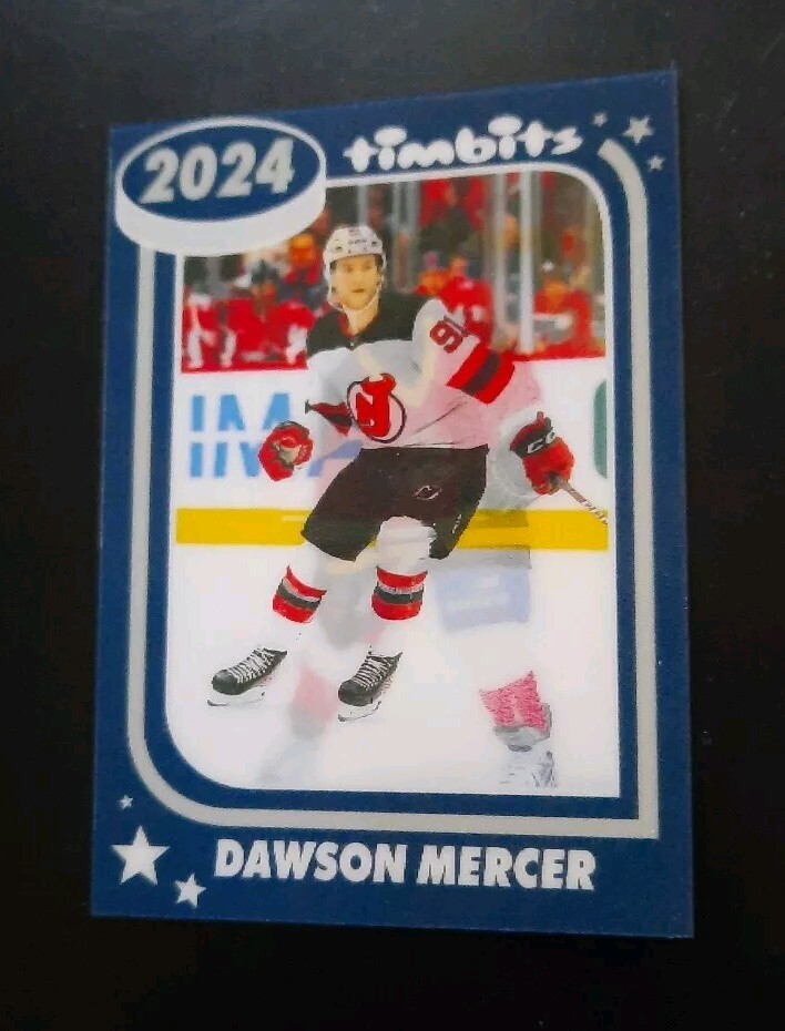 2024-25 Tim Hortons DAWSON MERCER TIMBITS TO NHL 1:100 Packs #2006 SP ...