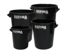 Refina Black Plastering Mixing Bucket Large Plaster Rendering Tub 35 ...