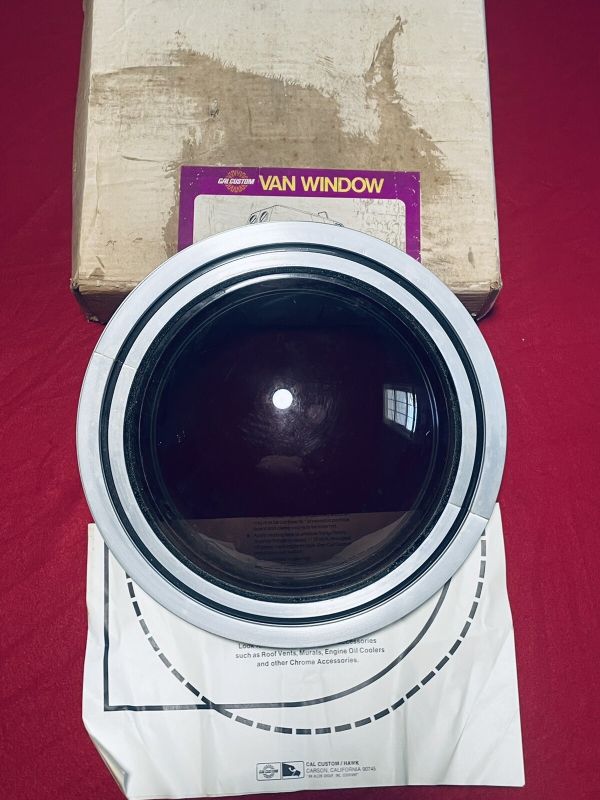 NOS Cal Custom 13” Bubble Window Boogie Hippie CUSTOM VAN Port 1970s ...