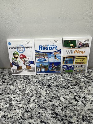 Lot Of 3 Authentic Wii Game Cases And Manuel’s Mario Cart Wii Wii ...