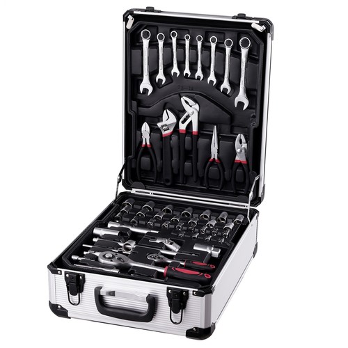 187 Pcs Tool Set W/Trolley Case Box Organize Mechanics Tool Kit ...