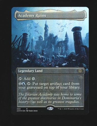 Academy Ruins x1 Double Masters Borderless FOIL NM Magic the Gathering ...