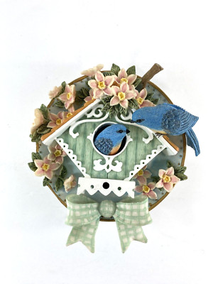 Avon Bluebird Bird House Wall Art Motion Sensor Chirks -- Works! | eBay