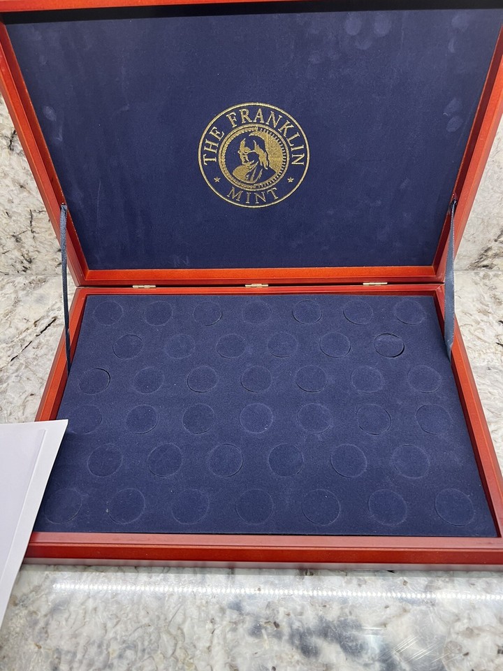 NEW ~ THE COMPLETE PRESIDENTIAL COIN COLLECTION WOOD CASE Box Franklin ...