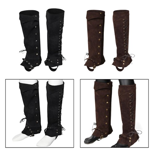 Boot Top Covers Medieval Gaiters for Cosplay Stage Performance Themed ...