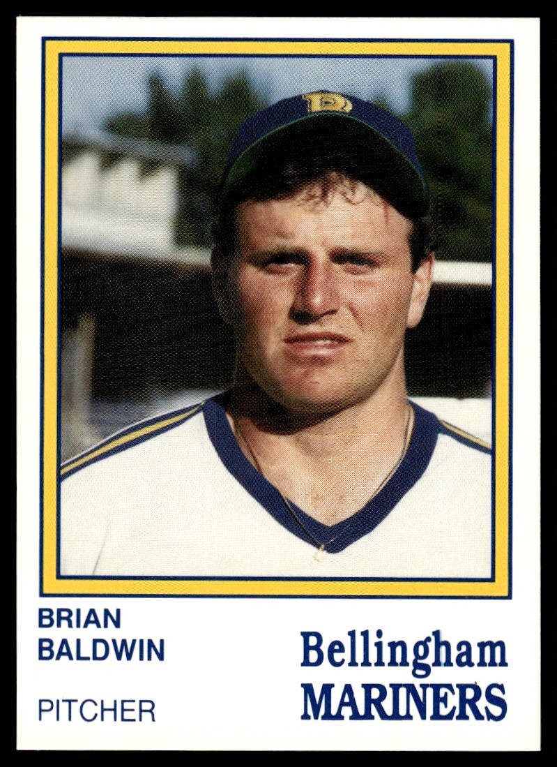 1987 International Sportcard Co Brian Baldwin Bellingham Mariners #19 ...