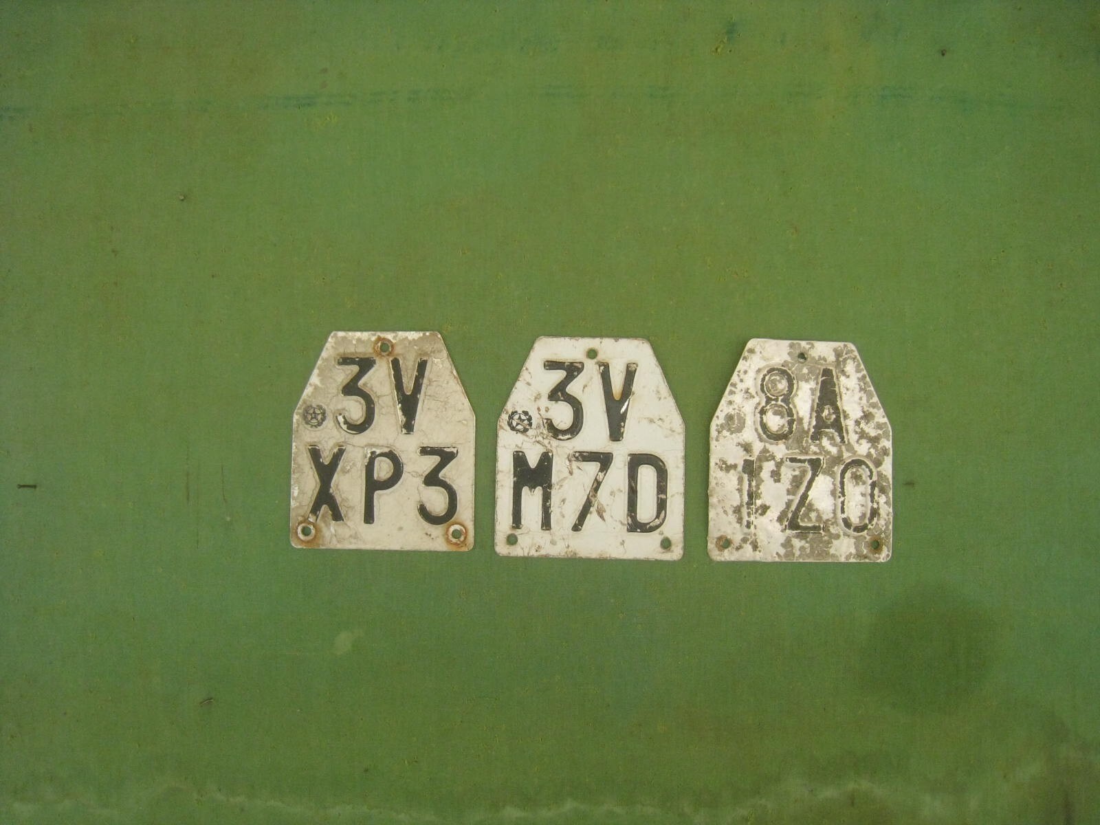 3 ITALY MOPED LICENSE PLATES ITALIAN NUMBER PLATE | eBay