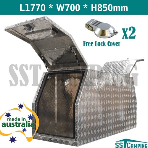 Aluminium Canopy Toolbox 1770 700 Full Opening Gullwing Side Open Ute ...
