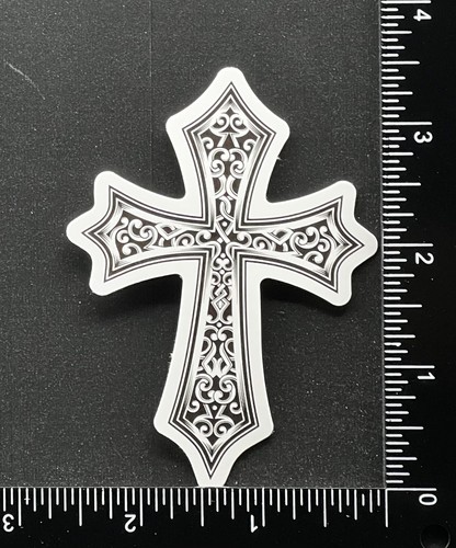 Gothic Cross - Vinyl Sticker - Heavy Duty | eBay