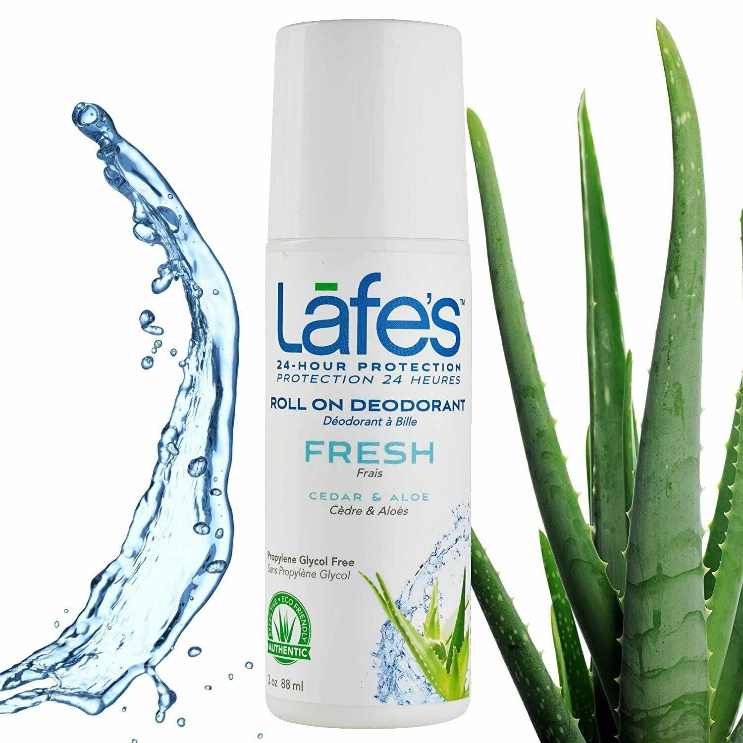 Lafe's Roll On Deodorant 24Hr Protection Natural Fresh Cedar & Aloe ...