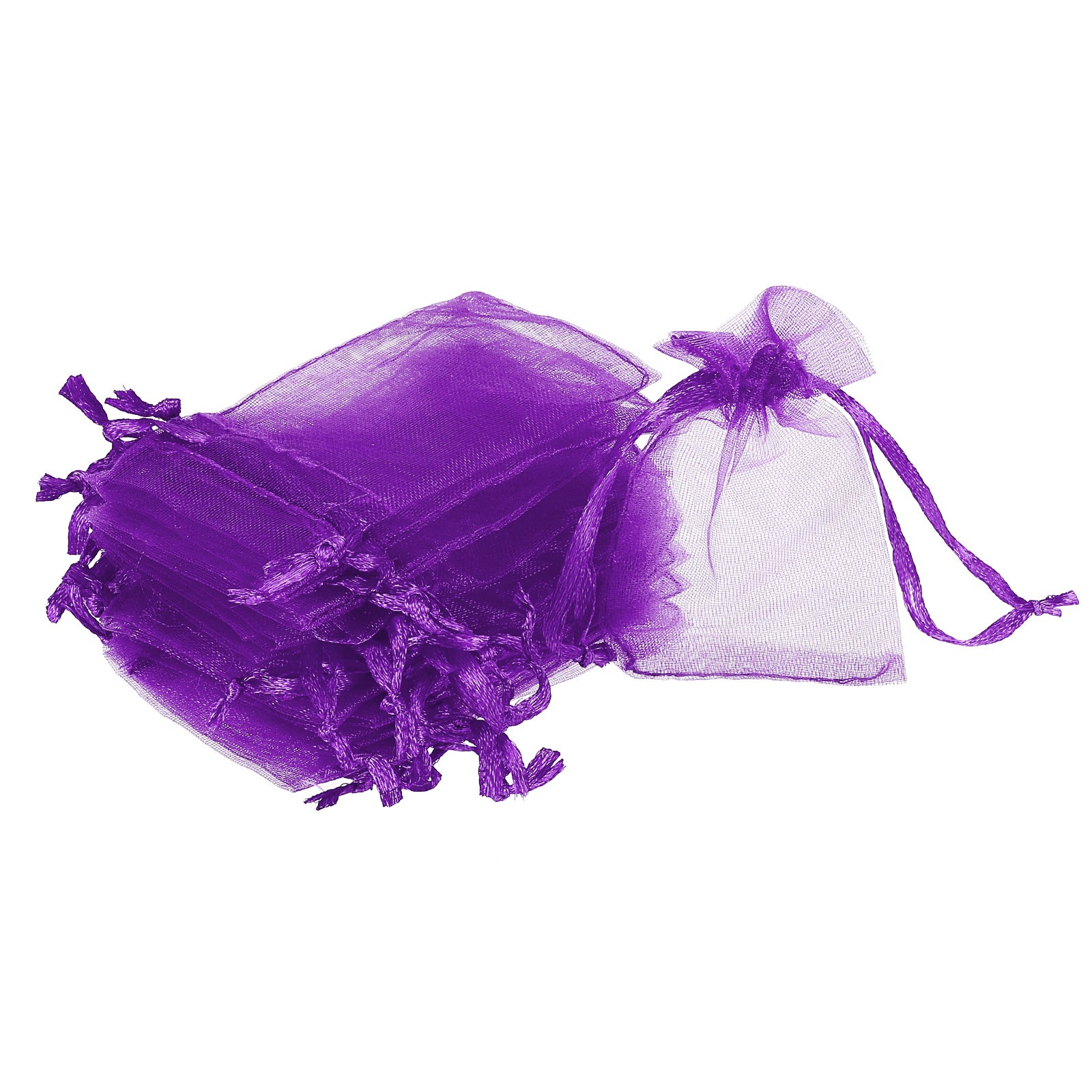 100pcs Organza Bags 2x3 Inch Drawstring Favor Pouches Mesh Bag Deep ...