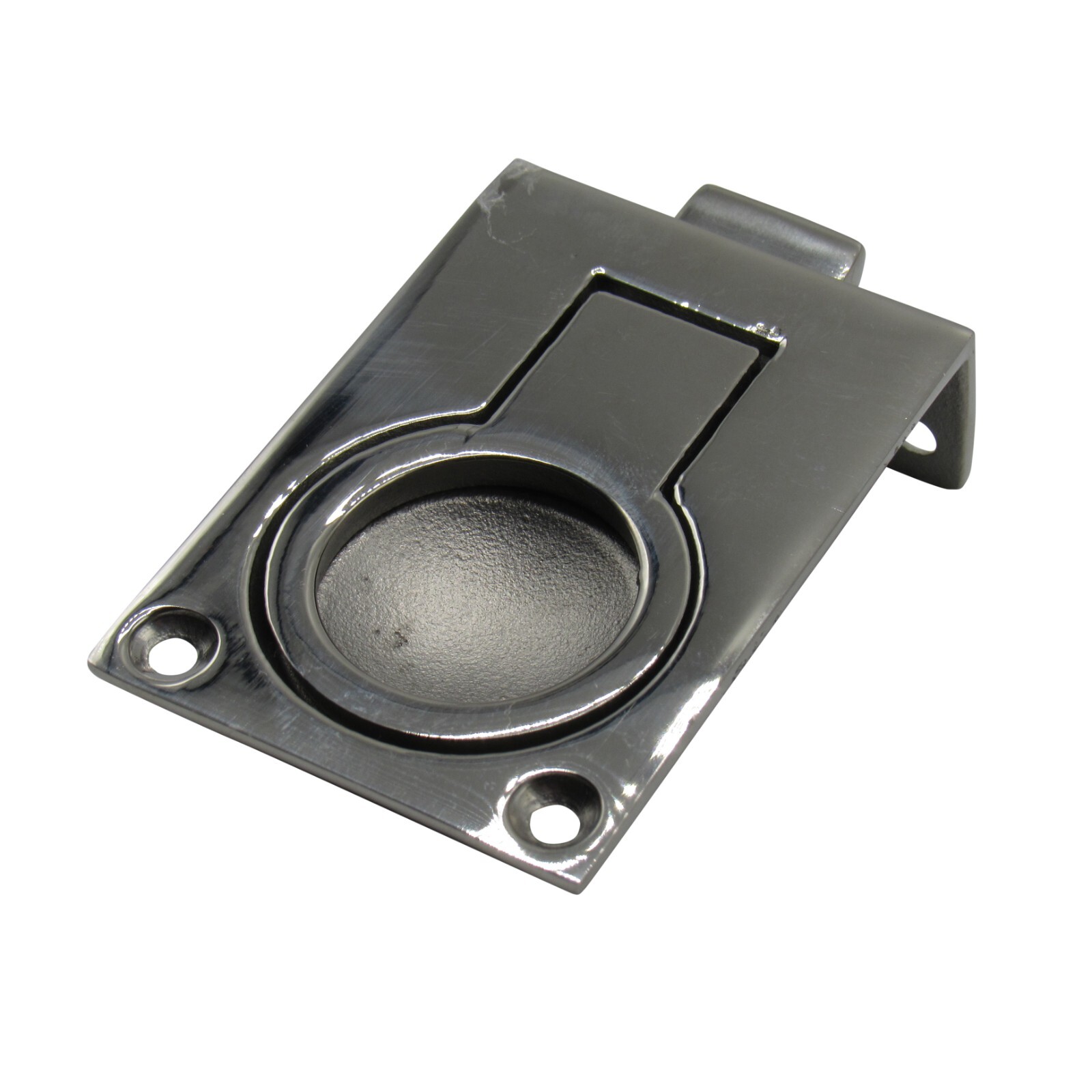 Flush Lifting Ring Pull Handle with Catch 60MM x 41MM (Stainless Steel ...