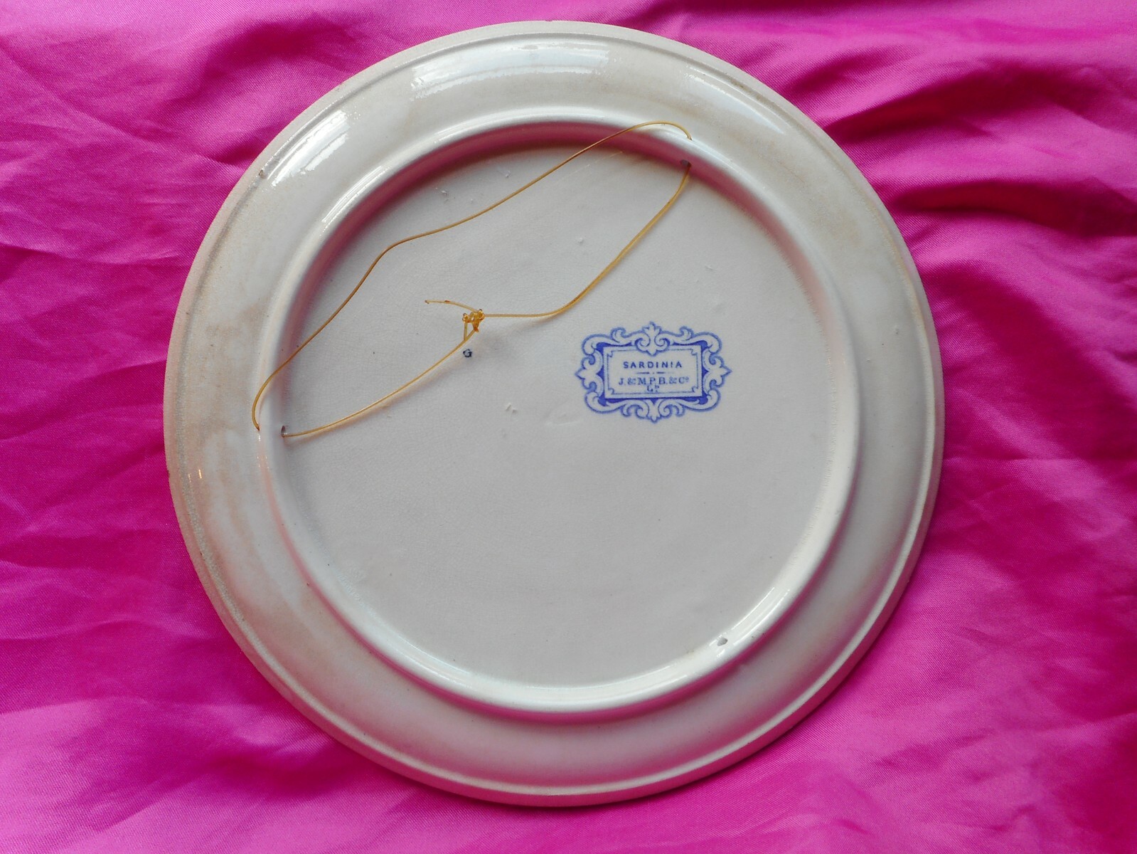 J and M P Bell & Co J & M P B Sardinia Blue and Whi8te Wall Plate ...