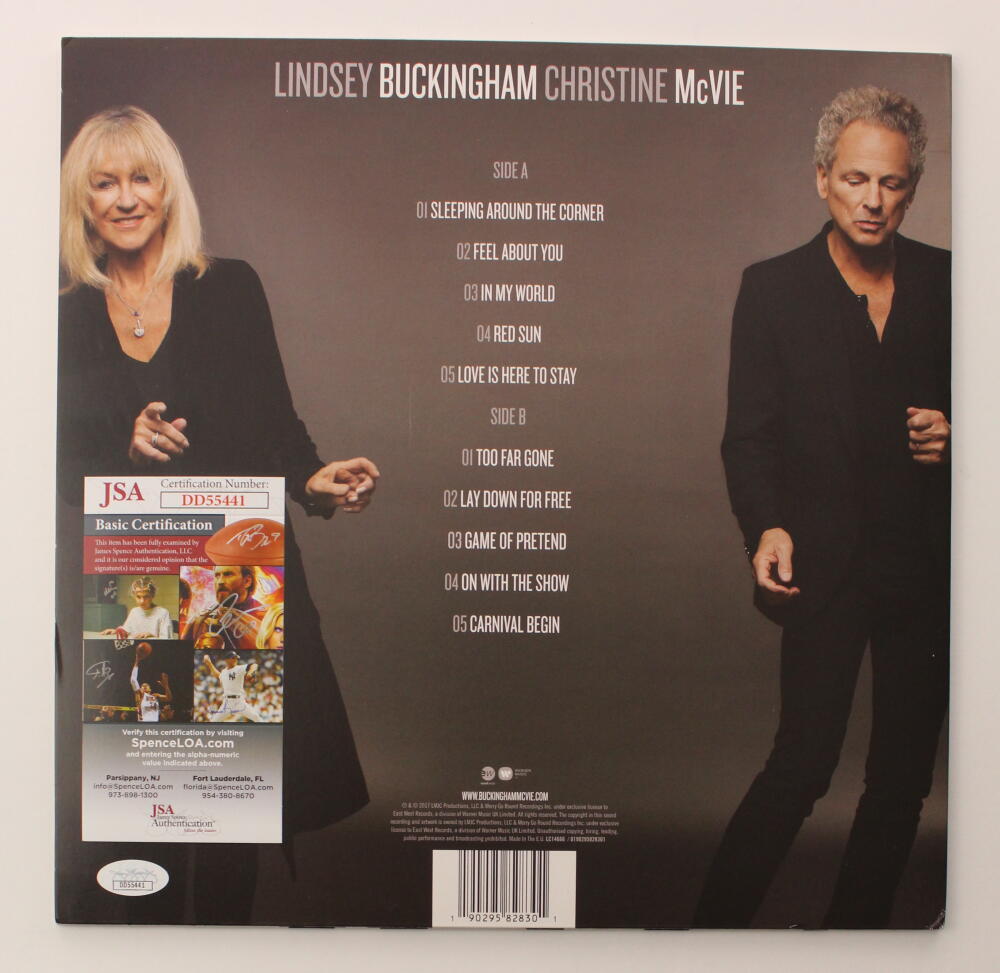 CHRISTINE MCVIE & LINDSEY BUCKINGHAM SIGNED AUTOGRAPH ALBUM RECORD ...