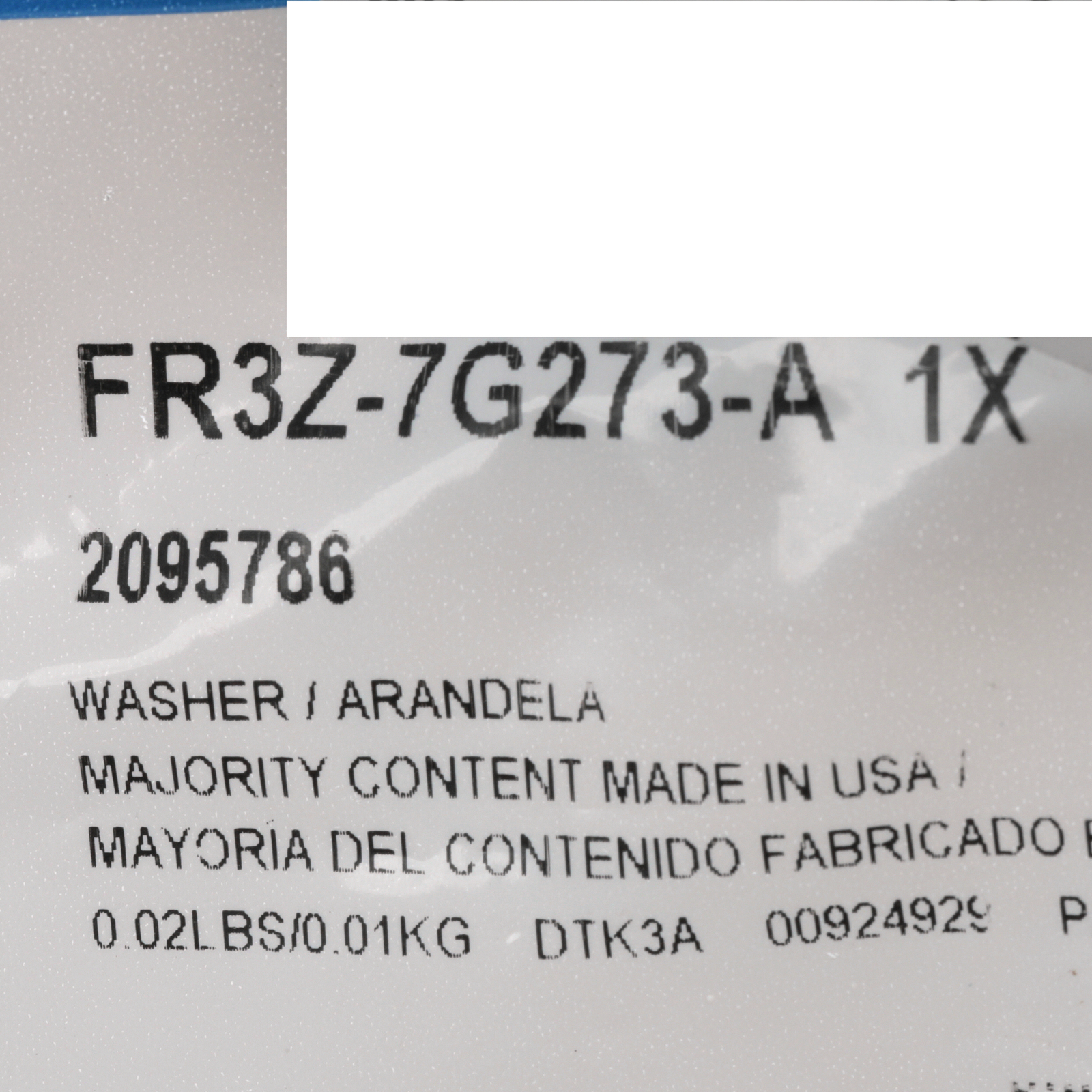 NEW OEM Ford Axle Thrust Washer Genuine Ford Part Number FR3Z-7G273-A ...