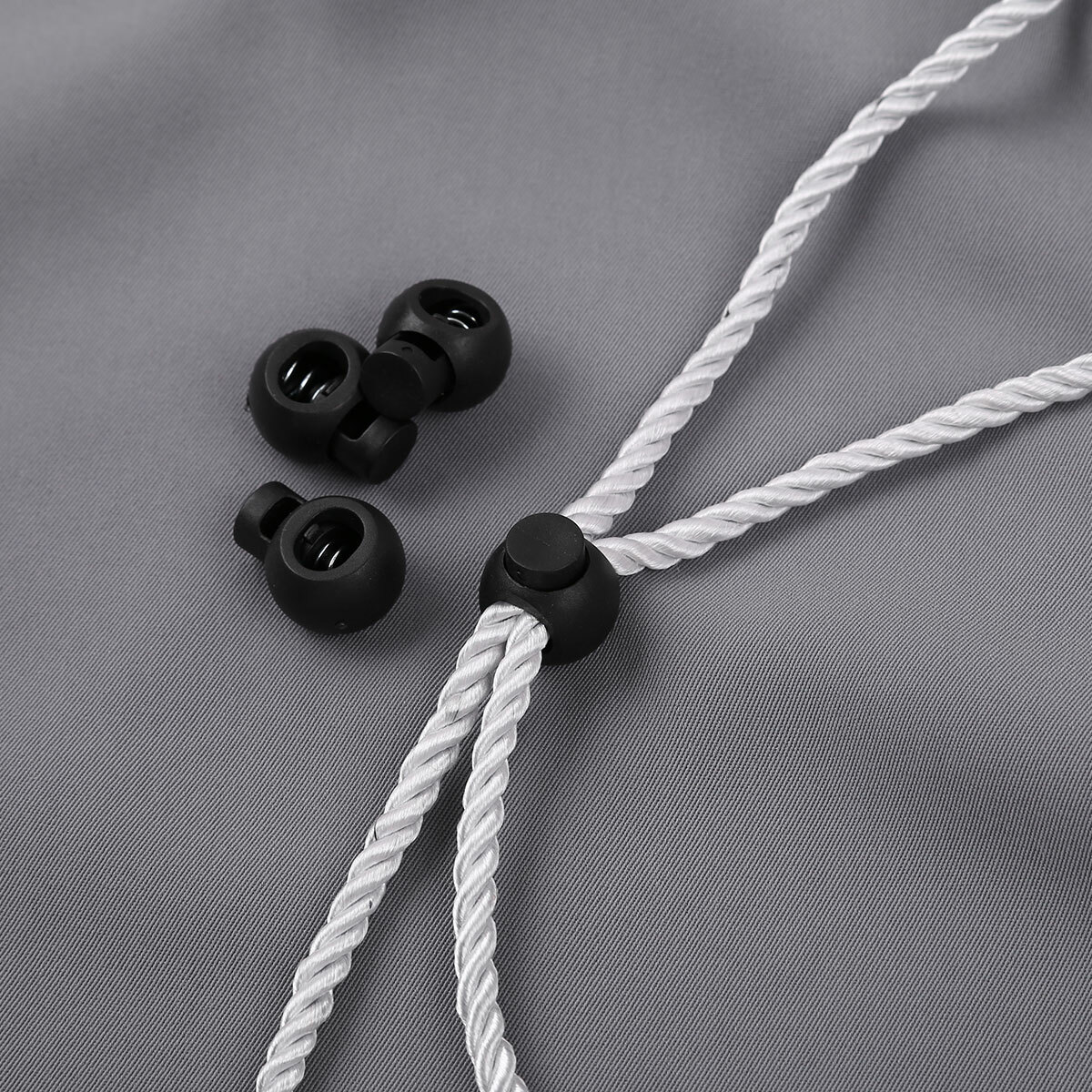 50Pcs 1.7cm Toggle Spring Loaded Stopper Sliding Cord Locks End ...