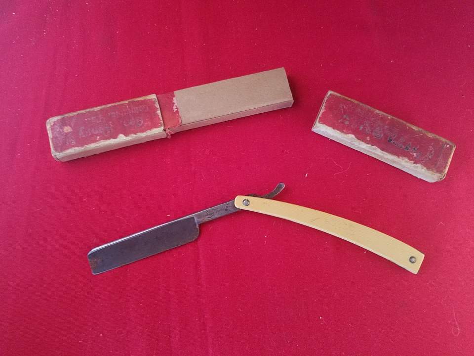 VINTAGE UNION CUTLERY CO. "SPIKE" STRAIGHT RAZOR with Case | eBay