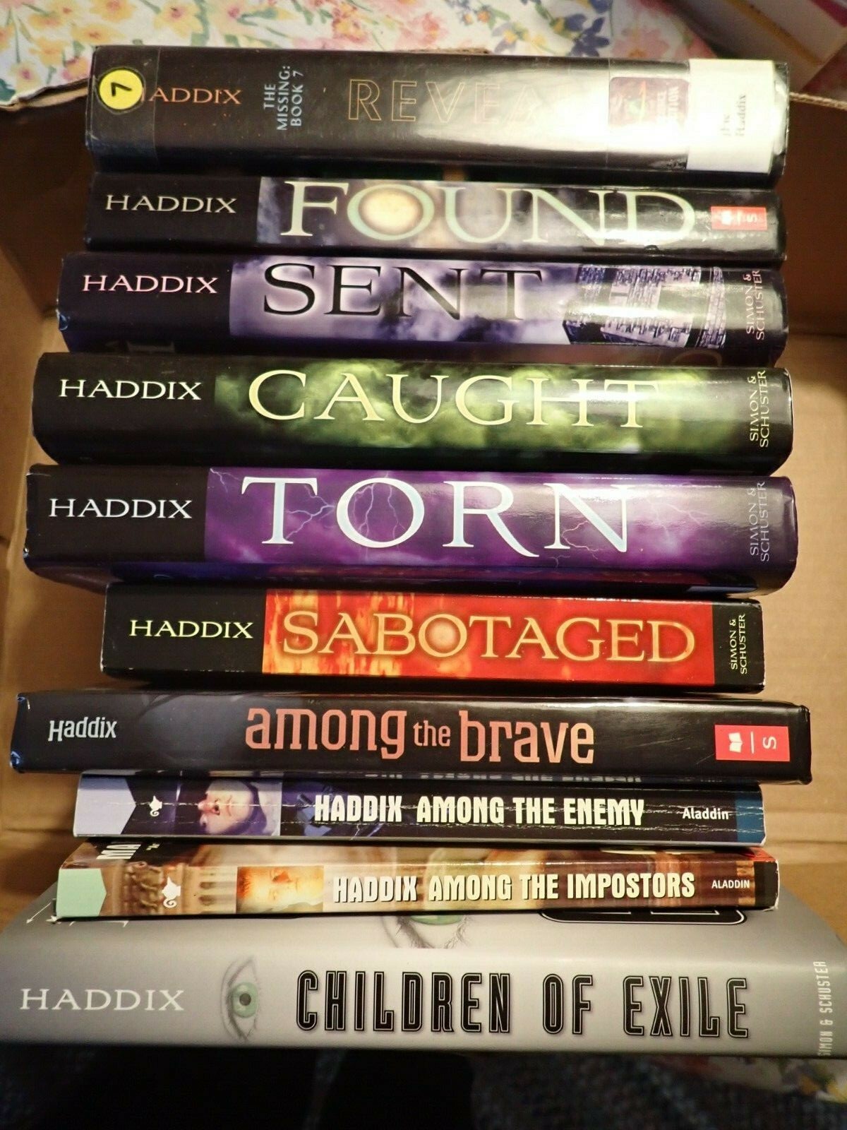 Lot of 10 Margaret Peterson Haddix Books Children Series Torn Caught ...