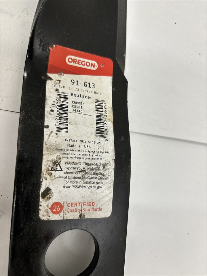 Oregon 91-613 Mower Blade Fits Kubota K5583-34340 | eBay