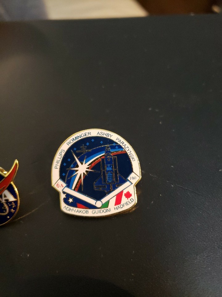 NASA Logo Lapel Pin Enamel and Gold Tone with 3 other pins cool | eBay