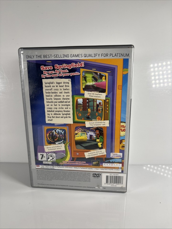 The Simpsons Hit & Run PlayStation 2 PS2 Game Platinum | eBay