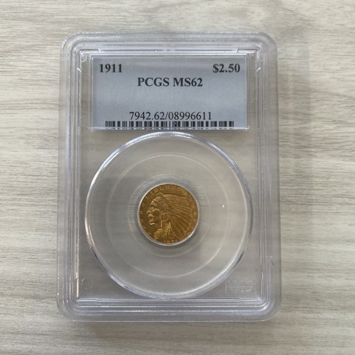 1911 $2.50 Indian Head Gold Coin – PCGS MS62 – Certified U.S. Gold | eBay