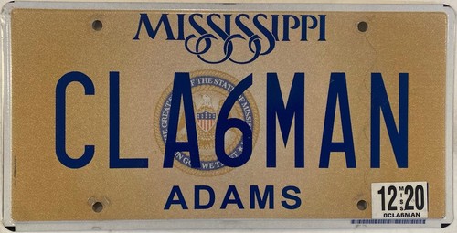Vanity CLASS MAN CLASSMAN license plate Mate Honour Year Student ...