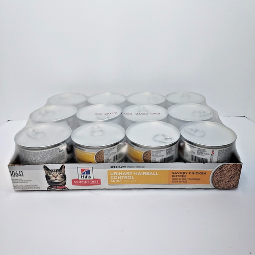 Hill's Science Diet Urinary Hairball Control Wet Cat Food 5.5 oz x24 ...