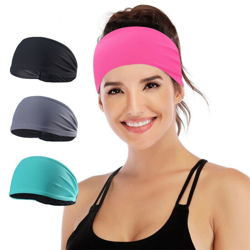 Men Women Headband Sweatband Head Band Hair Gym Yoga Stretch Sport ...