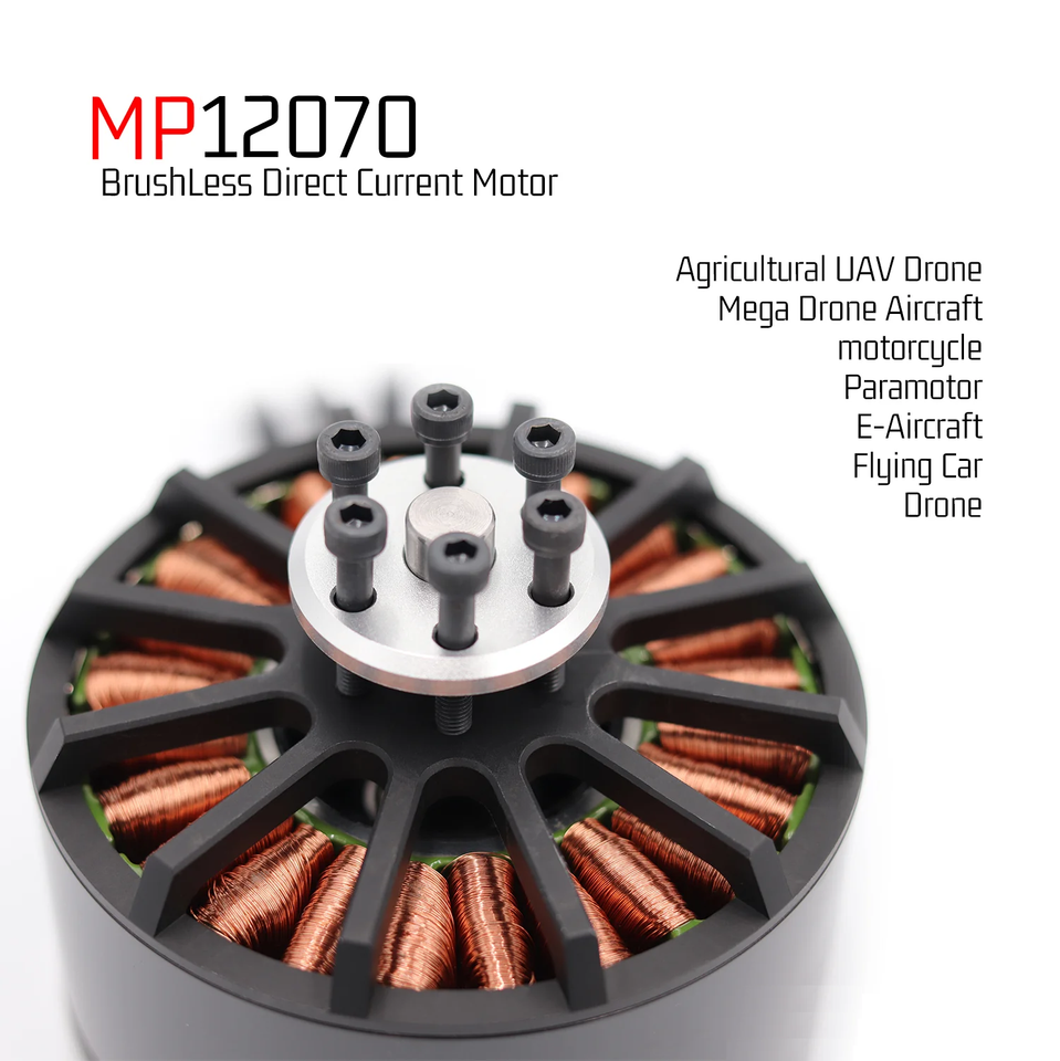 12070 Outrunner Brushless Motor 13,000W Electric Prototypes (*NO ...