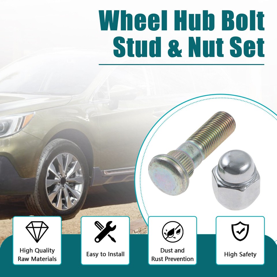4PCS Assembly Kit Bolts Studs & Nuts Fit for 2013-2019 Subaru WRX STI ...