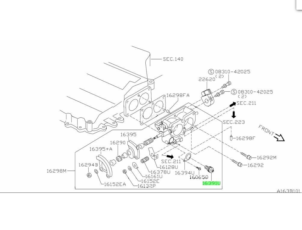 NISSAN GENUINE Frontier Xterra Thermo Element Kit 16391 - 31U00 | eBay