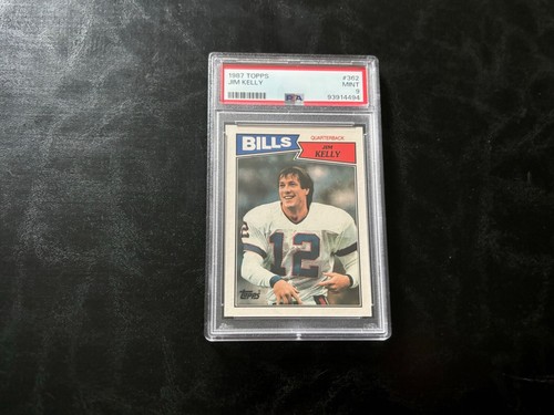 PSA 9 MINT JIM KELLY BILLS 1987 TOPPS ROOKIE RC #362 50-50 RAZOR-SHARP ...