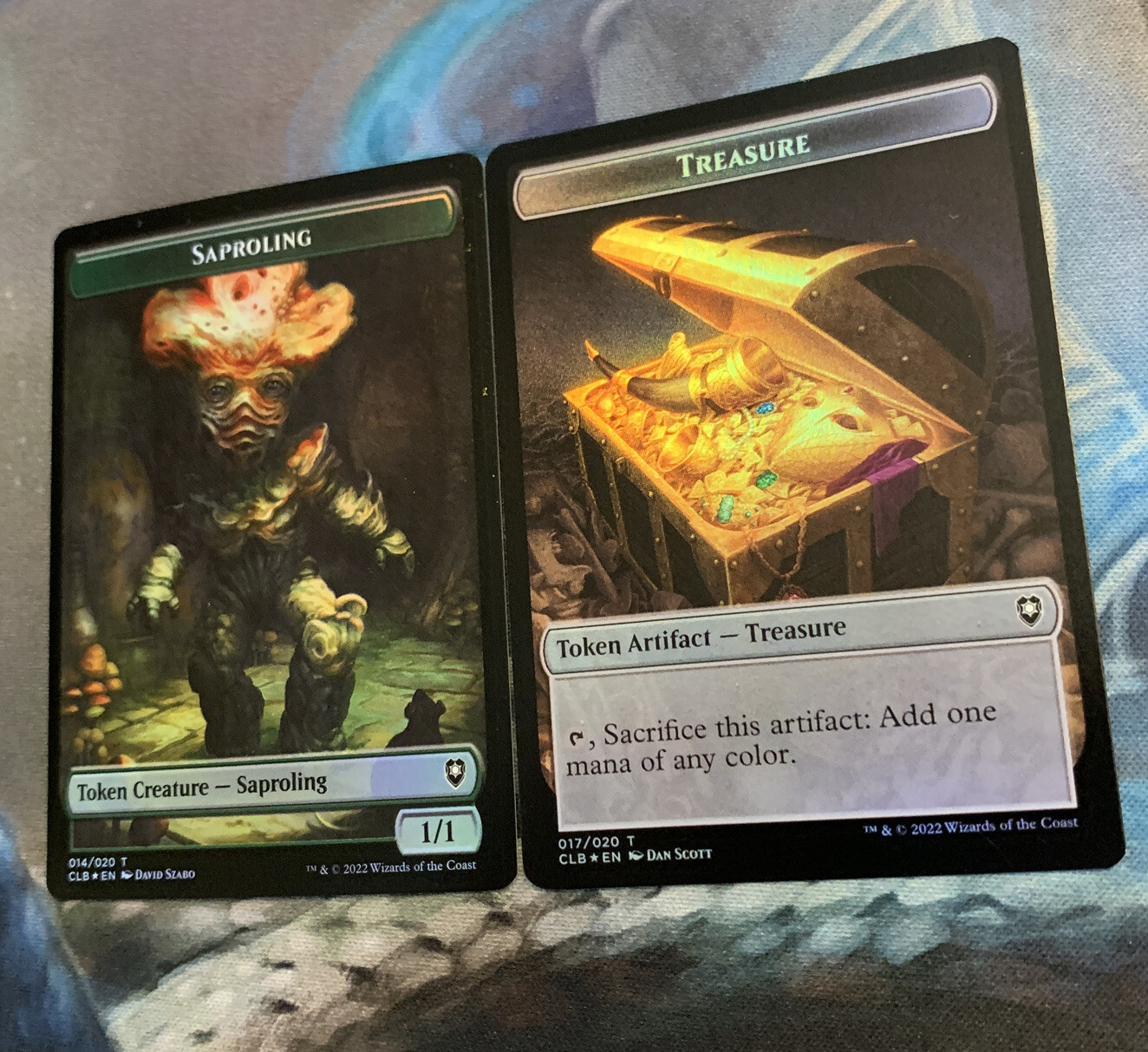 MTG Saproling Token // Treasure Token Commander Legends: Battle for ...