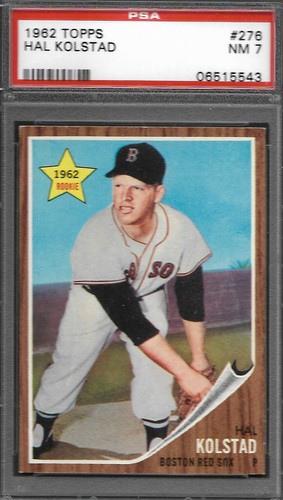 1962 TOPPS #276 Hal Kolstad ROOKIE BOSTON RED SOX ( Nice Centering ) NM ...