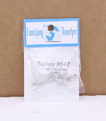 Selley HO Scale Crew For Diesel Train Cast Metal Figure Details 675-647 ...