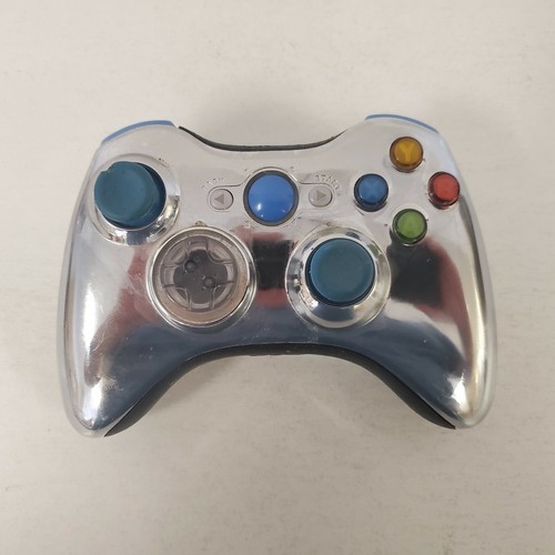 Microsoft Xbox 360 Chrome Series Metallic Silver OEM Controller Lights ...