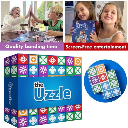 The Uzzle 3.0 Block Puzzle Family Board Game Children Adult Party Game ...