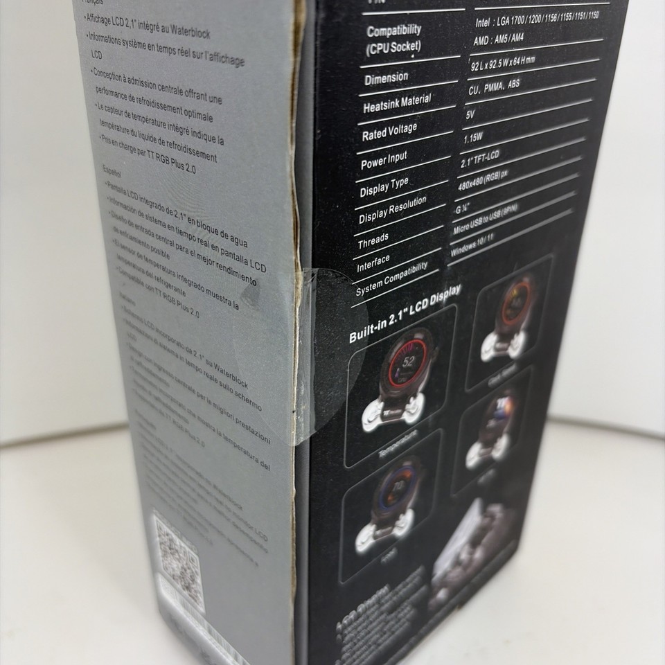 New, Sealed - Thermaltake Pacific MX2 Ultra 2.1 inch LCD Display Water ...
