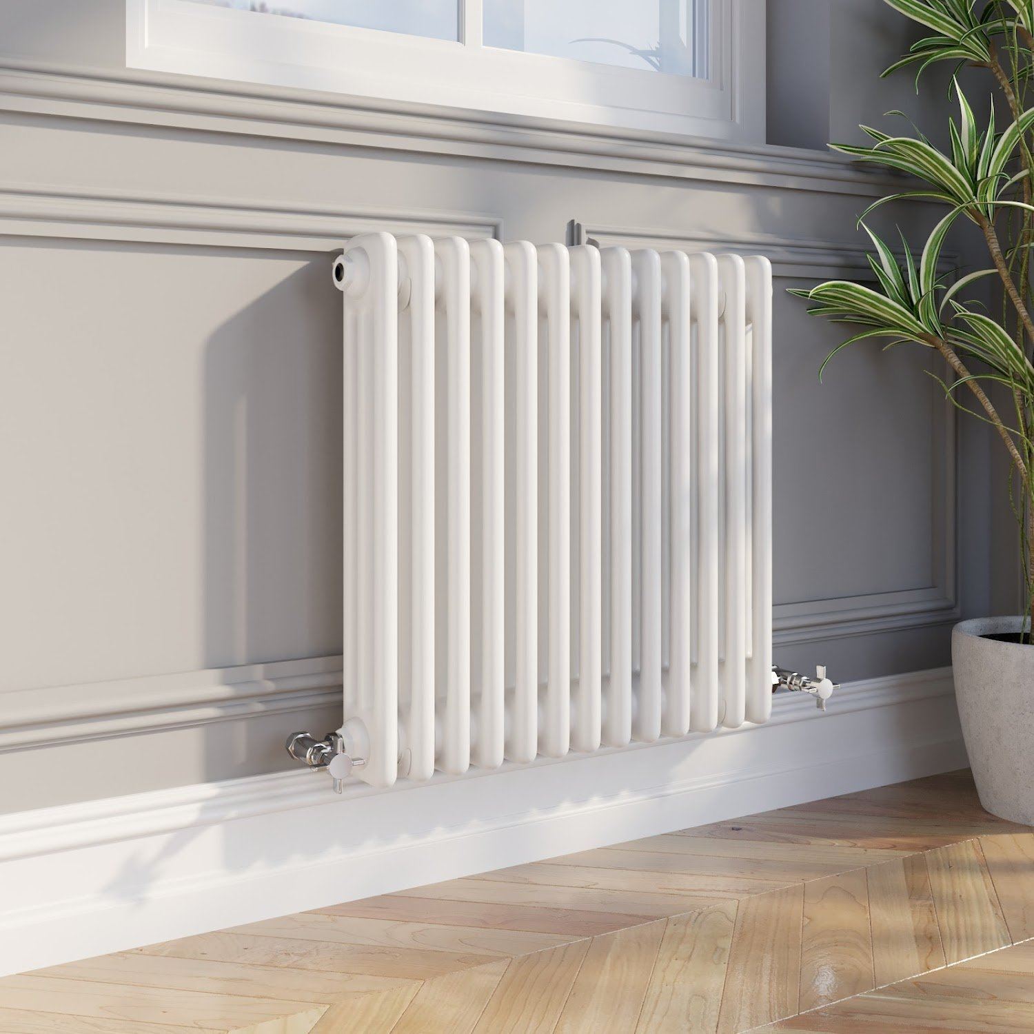 Traditional Colosseum Horizontal Triple Bar Column Radiator 600 x 605mm ...