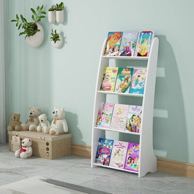 4-Tier Book Display Rack Brochure Holder Literature Floor Standing ...
