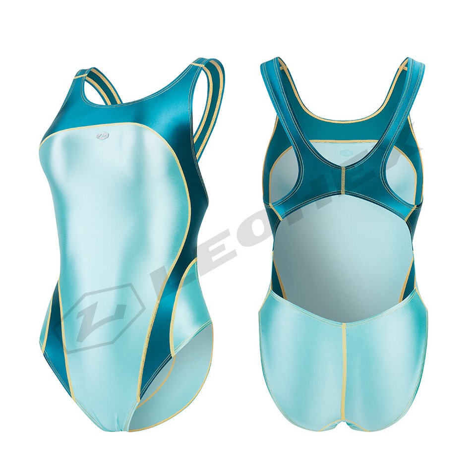 LEOHEX Women Sexy Smooth One Piece Swimwear High-Waisted Leotards ...