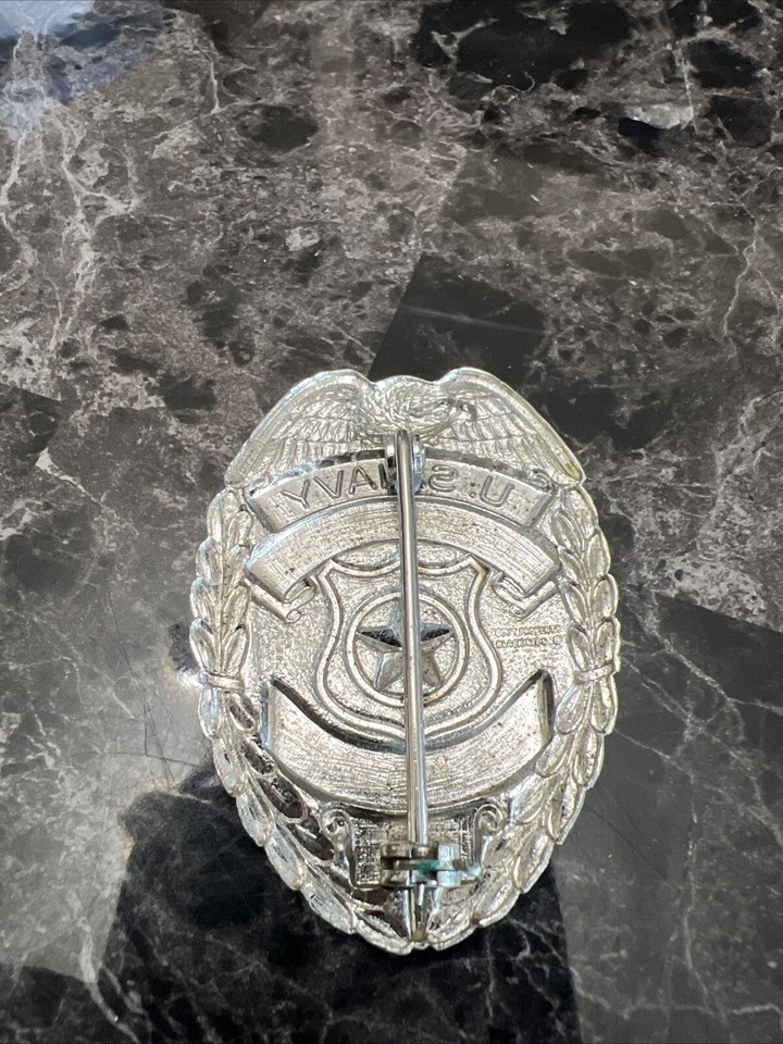 Us Navy Uss Vulcan Master At Arms Badge #4 Silver WW2 Veteran Rarely ...