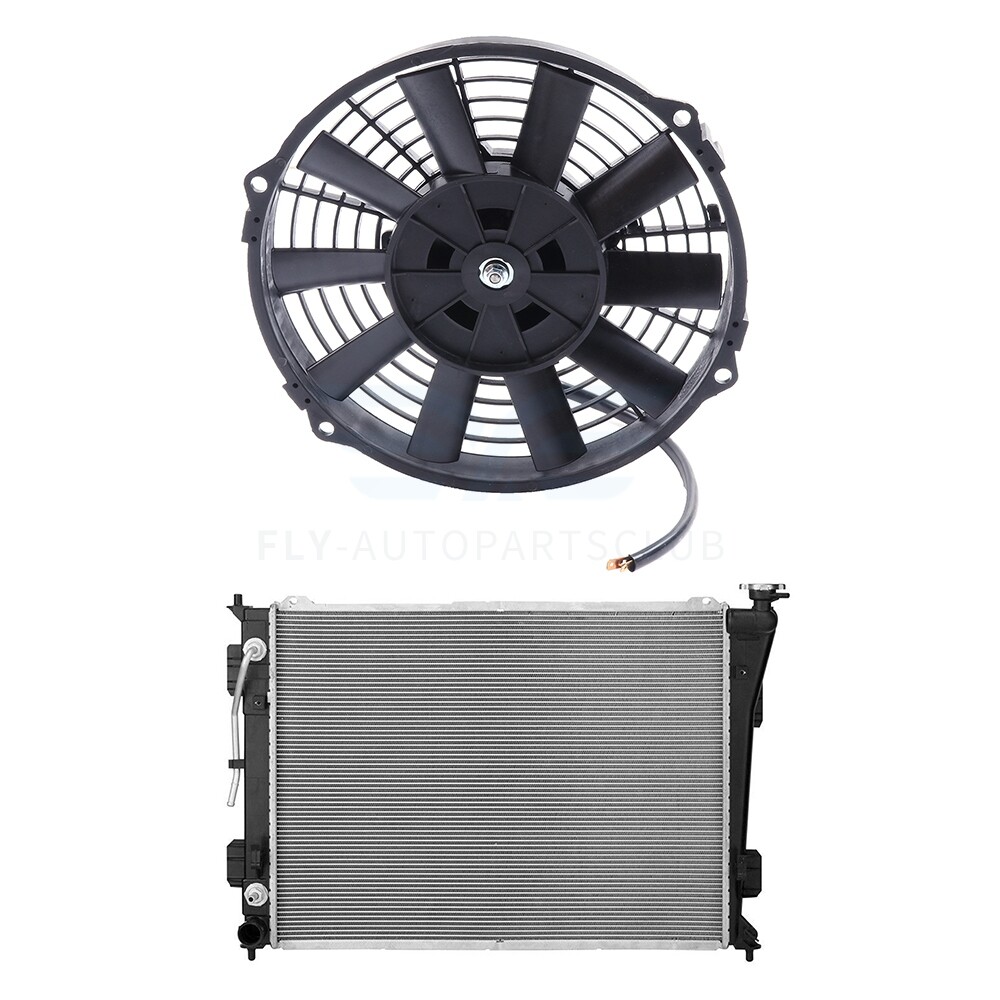 Aluminum Radiator & Cooling Fan Kit For 2014-2015 Kia Cadenza 2011-14 ...