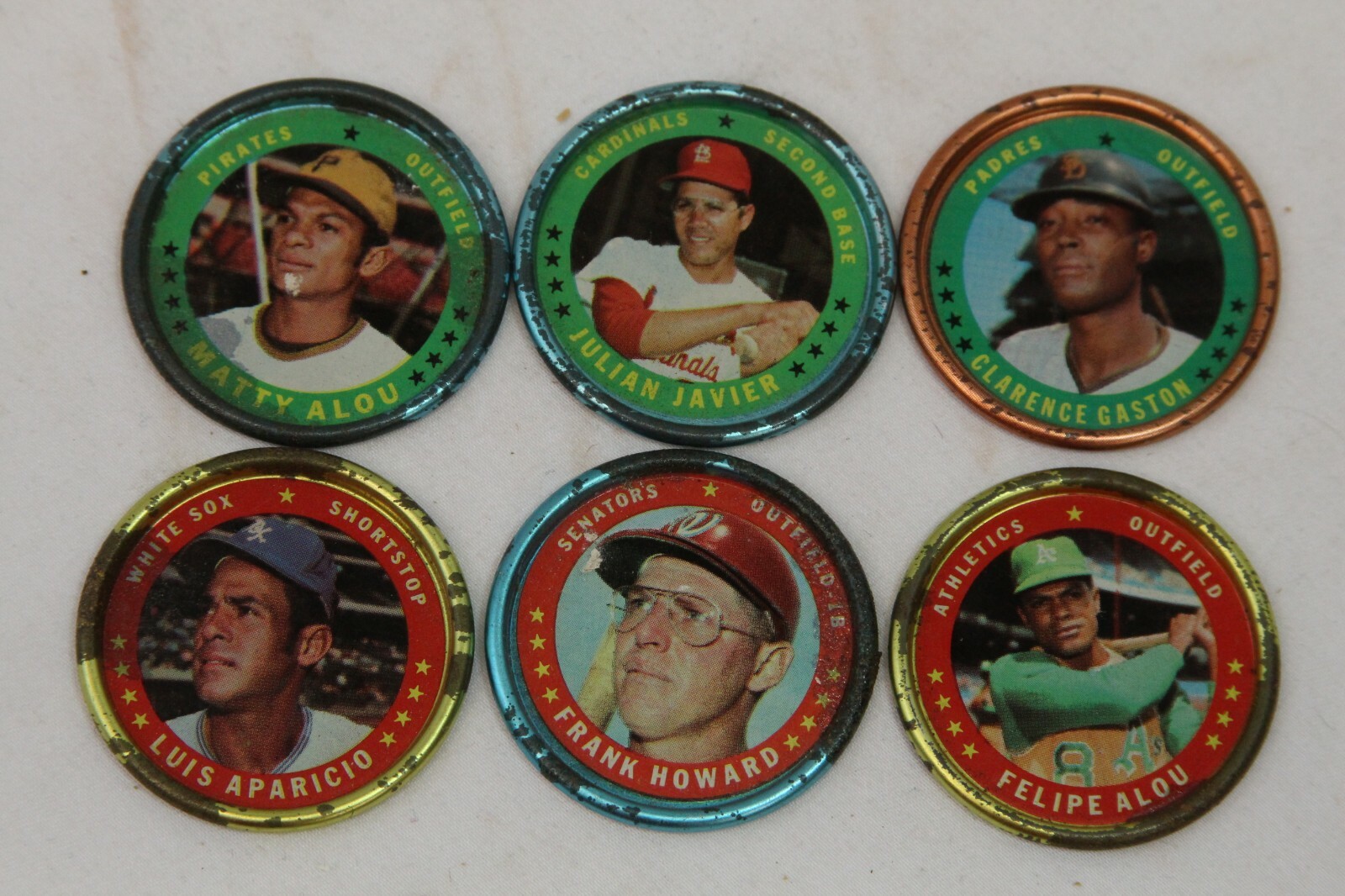 17 Baseball Metal Coins Yankees White Sox Angels Tigers Milwaukee ...