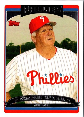 2006 Topps Charlie Manuel #286 Philadelphia Phillies Baseball Card | eBay